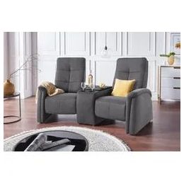 2-Sitzer exxpo - SOFA FASHION "Tivoli, Kinosofa mit Relaxfunktion, mit Ablagetisch und Stauraum", grau, B:207cm H:109cm T:152cm, Sofas, bequem und komfortabel