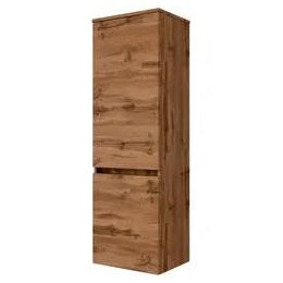Midischrank Welltime "Baabe", braun (eiche), B:40cm H:130cm T:35cm, Holzwerkstoff, Schr&auml;nke, Midischrank, Badm&ouml;bel, Breite 40 cm