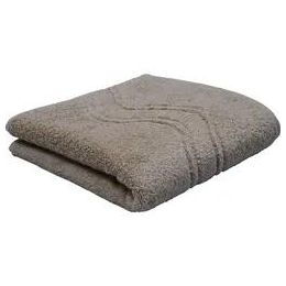 Duschtuch Ross "Cashmere feeling", braun (cappuccino), B:75cm L:140cm, Frottier, Baumwolle, Handt&uuml;cher, 100% Baumwolle, mit Wellen-Bord&uuml;re, gro&szlig;e Farbauswahl