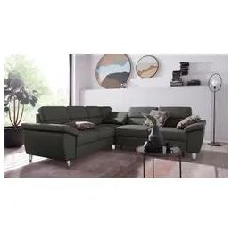 Sit & More Ecksofa SIT & MORE "Sorano L-Form", grau (anthrazit), B:249cm H:88cm T:229cm, Sofas, Ecksofa, wahlweise mit Bett- und Relaxfunktion, inkl. Bettkasten