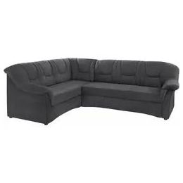 Ecksofa DOMO collection "Sarafina zeitlos&bequem, optional mit Federkern, Breite 240cm, L-Form", braun (espresso), B:240cm H:83cm T:190cm, Microfaser PRIMABELLE (100% Polyester) / Struktur (90% Polyester; 10% Polyacryl);Luxus-Microfaser (92% Polyester, 8% Nylon);Microfaser PRIMABELLE (100% Polyester), Sofas, Ecksofa, wahlweise mit Bettfunktion