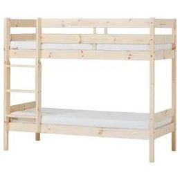 Etagenbett Hoppekids "ECO Comfort Kinderbett 90x200 oder 70x160 aus Massivholz in 4 Farben", beige (natur), B:81cm H:140cm L:166cm, Etagenbetten, Etagenbett, T&Uuml;V, FSC und Nordisches Umweltzeichen &ndash; wahlweise mit Matratzen