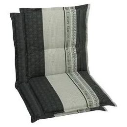 Sesselauflage GO-DE, grau, B:100cm H:8cm T:50cm, Bezug: 50% Baumwolle, 50% Polyester, Polsterauflagen