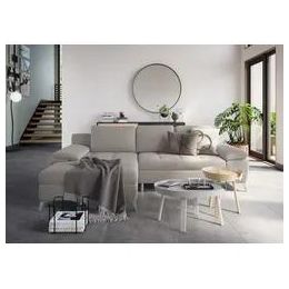 Sit & More Ecksofa SIT & MORE "Latigo L-Form", grau (elephant), B:270cm T:163cm, Sofas, Ecksofa, mit Recamiere, wahlweise mit Bettfunktion und Bettkasten