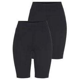 Radlerhose Eastwind "Double Pack Short Pants", Damen, Gr. 46, N-Gr, schwarz, Obermaterial: 95% Baumwolle, 5% Elasthan, unifarben, eng kurz, Hosen Radlerhose, Doppelpack mit elastischem Komfortbund f&uuml;r optimalen Sitz