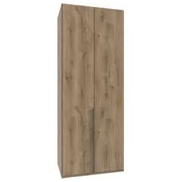 Kleiderschrank wimex "New York", braun (plankeneichefarben), B:90cm H:236cm T:58cm, Schr&auml;nke, Kleiderschrank, in vielen Breiten, 208 oder 236cm hoch