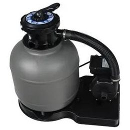 Sandfilteranlage KWAD "Eurostar", grau (grau, schwarz), B:41,2cm L:54,5cm, Kunststoff, Materialmix, Filteranlagen, Pumpenleistung maximal 6 m3/h, Filterleistung 4 m3/h