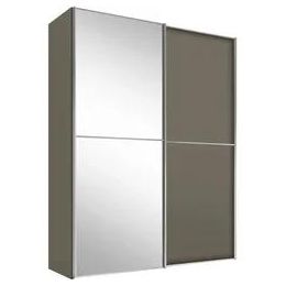 Schwebet&uuml;renschrank STAUD "Sinfonie Plus, edles Design in hochwertiger Qualit&auml;t, Made in Germany", braun (mocca), B:200cm H:222cm T:68cm, Holzwerkstoff, Schr&auml;nke, Schwebet&uuml;renschrank, Mit vier verschiedenen Ausstattungsvarianten