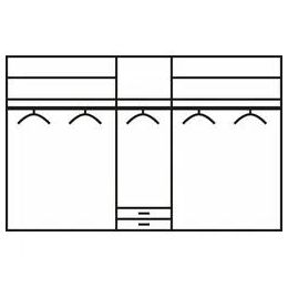 Kleiderschrank Rauch "Essensa", wei&szlig;, B:226cm H:229cm T:54cm, Holzwerkstoff, Schr&auml;nke, Kleiderschrank