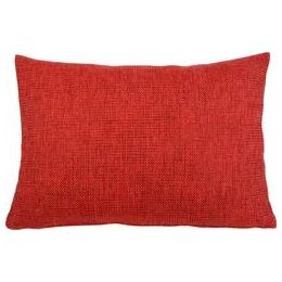 G&ouml;zze Dekokissen G&Ouml;ZZE "Dallas", rot (karminrot, unifarben), B:60cm L:40cm, Obermaterial: 100% Polyester, Dekokissen_Sitzkissen_Kissenh&uuml;llen, in vielen Farben