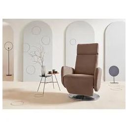 Sit & More TV-Sessel SIT & MORE "Kobra", braun, B:71cm H:110cm T:82cm, Struktur impr&auml;gniert (100% Polyester);Luxus-Microfaser ALTARA NUBUCK (100% Polyester);Struktur (52% Polyester, 35% Polyacryl, 13% Baumwolle);Luxus-Microfaser weich (90% Polyester, 10% Polyamid);Luxus-Microfaser Lederoptik (100% Polyester), Sessel, manuelle Relaxfunktion