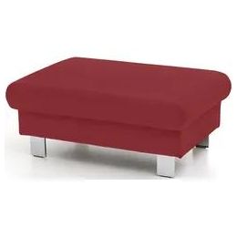 Hocker COTTA "Komaris, B: 100 cm", rot, B:100cm H:45cm, Microfaser PRIMABELLE (100% Polyester);Kunstleder SOFTLUX;Feinstruktur (100% Polyester);Kunstleder SOFTLUX/Struktur (100% Polyester);NaturLEDER, Hocker, Hocker, individuell zu kombinieren