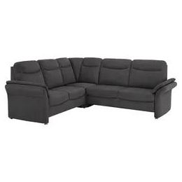 Ecksofa Home Affaire "Tahoma L-Form", grau (graphite), B:251cm H:103cm T:231cm, Sofas, Ecksofa, mit Armlehnfunktion, wahlweise Bettfunktion, Schublade, Relaxfunktion