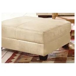 Hocker Home Affaire "Falk", beige (creme), B:103cm H:42cm T:73cm, Microfaser Antiklederoptik (100% Polyester);Microfaser PRIMABELLE (100% Polyester);Luxus-Microfaser (100% Polyester);NaturLEDER (echtes Rindsleder), Hocker, Hocker, in 4 Bezugsqualit&auml;ten, gro&szlig;