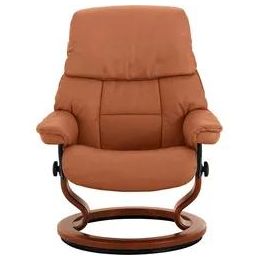 Relaxsessel stressless "Ruby", braun (copper paloma), B:79cm H:98cm T:76cm, Leder BATICK: BATICK ist ein leicht korrigiertes, durchgef&auml;rbtes und genarbtes M&ouml;belleder, bei dem die meisten Unebenheiten und Spuren in der Regel entfernt wurden.;Leder PALOMA: PALOMA ist ein durchgef&auml;rbtes Semianilin-M&ouml;belleder mit nat&uuml;rlicher Narbung., Sessel, Relaxsessel, mit Classic Base, Gr&ouml;&szlig;e M, Gestell Eiche, Weng