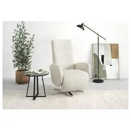 Sit & More TV-Sessel SIT & MORE "Grenoble, inkl. Kopfteilverstellung", beige (linen), B:71cm H:110cm T:82cm, Sessel, wahlweise mit 2 Motoren, Akku & Aufstehhilfe