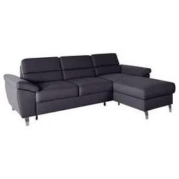 Sit & More Ecksofa SIT & MORE "Sorano L-Form", grau (anthrazit), B:250cm H:88cm T:161cm, Sofas, Ecksofa, wahlweise mit Bettfunktion und Bettkasten
