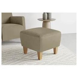 Sit & More Polsterhocker SIT & MORE "Bosse", beige, B:56cm H:46cm, Hocker, Polsterhocker