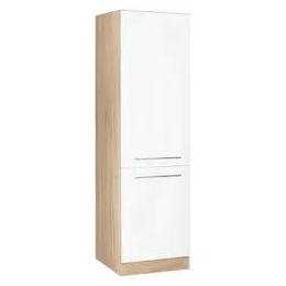 K&uuml;hlumbauschrank KOCHSTATION "KS-Eton", wei&szlig; (wei&szlig; matt), B:60cm H:200cm T:60cm, Schr&auml;nke, f&uuml;r gro&szlig;en K&uuml;hlschrank, Nischenma&szlig; 178 cm