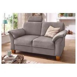 2-Sitzer Home Affaire "Borkum, B: 156cm", grau, B:156cm H:87cm T:88cm, Struktur (100% Polyester);Luxus-Microfaser ALTARA NUBUCK (100% Polyester);MELROSE (100% Polyester);Luxus-Microfaser Toro (100% Polyester), Sofas, mit Federkern