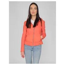 Lederjacke Maze "Donie", Damen, Gr. XXL, pink (candy), Obermaterial: 100% Lammleder. Innenseite: 100% Polyester. &Auml;rmelfutter: 100% Polyester, Jacken