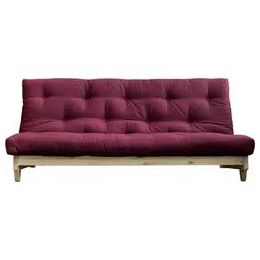 Schlafsofa KARUP DESIGN "Fresh", bunt (bordeauxrot), Gestell natur, Sofas, Schlafsofa, inkl. Futonmatratze