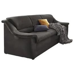 3-Sitzer DOMO collection "Lale formsch&ouml;nes und komfortables Sofa, zeitlos und elegant", grau (anthrazit), B:198cm H:88cm T:93cm, Microfaser PRIMABELLE (100% Polyester);Struktur grob (85% Polyester, 15% Polyacryl);Struktur (100% Polyester), Sofas, optimal f&uuml;r kleinere R&auml;ume