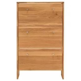 Kombikommode Home Affaire "Dura Kommode Schrank Schuhschrank", braun (wildeiche), B:82cm H:133cm T:27cm, Massivholz, Sideboards, Kombikommode, aus FSC-zertifizierten Massivholz, Breite 82 cm