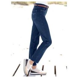 5-Pocket-Jeans Casual Looks, Damen, Gr. 40, Normalgr&ouml;&szlig;en, blau (blau, stone, washed), 78% Baumwolle, 20% Polyester, 2% Elasthan, unifarben, lang, Jeans 5-Pocket-Jeans, Topseller