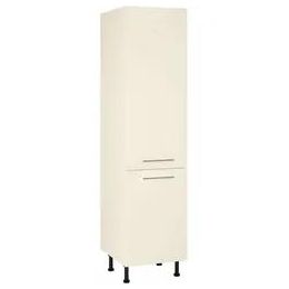 Wiho-K&uuml;chen Seitenschrank WIHO K&Uuml;CHEN "Ela", beige (front und korpus: magnolia), B:50cm H:195cm T:58cm, Schr&auml;nke, Seitenschrank, 50 cm breit, h&ouml;henverstellbare F&uuml;&szlig;e