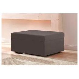 Hocker Home Affaire "Pur", braun, B:74cm H:41cm T:74cm, 100% Polyester Melrose;Luxus-Microfaser Nubuk (100% Polyester);Struktur (100% Polyester), Hocker, Polsterhocker, passend zur Serie "Pur"