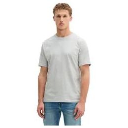 Marc O'Polo T-Shirt MARC O'POLO, Herren, Gr. XL (54), grau (twentyfour grau), Jersey, Obermaterial: 100% Baumwolle, Basic, Rundhals, Shirts T-Shirt, Logo-T-Shirt aus Bio-Baumwolle