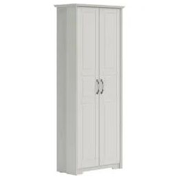 Garderobenschrank OTTO HOME "Evergreen", wei&szlig; (elfenbein wei&szlig;), B:77,7cm H:191cm T:38,5cm, MDF, Schr&auml;nke, Garderobenschrank, UV lackiert, mit Soft-Close-Funktion und ausziehbarer Kleiderstange