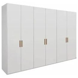 Dreht&uuml;renschrank Rauch "Your Joyce", wei&szlig;, B:300cm H:223cm T:61cm, Holzwerkstoff, Schr&auml;nke, Dreht&uuml;renschrank, mit Massivholzgriffen