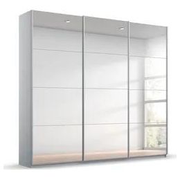 Schwebet&uuml;renschrank Rauch "Kleiderschrank Schrank Garderobe W&auml;scheschrank Ankleide ORACLE", grau (seidengrau), B:203cm H:229cm T:62cm, Holzwerkstoff, Schr&auml;nke, Schwebet&uuml;renschrank, inkl. Schubladen-Einsatz und extra Einlegeb&ouml;den MADE IN GERMANY