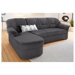 Ecksofa DOMO collection "Sarafina zeitlos und komfortabel, optional mit Federkern, L-Form", braun (espresso), B:232cm H:83cm T:146cm, Luxus-Microfaser (92% Polyester, 8% Nylon);Microfaser PRIMABELLE (100% Polyester);Microfaser PRIMABELLE (100% Polyester) / Struktur (90% Polyester; 10% Polyacryl), Sofas, Ecksofa, wahlweise mit Bettfunktion