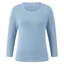 Rundhals-Pullover Peter Hahn blau, 48