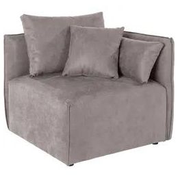 Sofa-Eckelement OTTO HOME "N&ouml;re", grau (hellgrau), B:90cm H:74cm T:90cm, Samtoptik (100% Polyester);Struktur (100% Polypropylene);Luxus-Microfaser Lederoptik (100% Polyester);Struktur fein (100% Polyester);Webstoff (100% Polyester);Baumwoll-/Leinenmix (60% Baumwoll, 40% Leinen), Polsterelemente, Modul - zum Zusammenstellen; in vielen Bezugsqualit&auml;ten und Farben