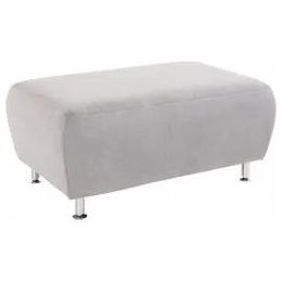 Hocker Home Affaire "Manhattan", silber, B:101cm H:45cm T:68cm, Struktur (100% Polyester);Flachgewebe (90% Polyester, 10% Polyamid);Luxus-Microfaser (100% Polyester), Hocker, Hocker, in drei Bezugsqualit&auml;ten