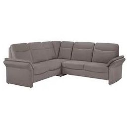 Ecksofa Home Affaire "Tahoma L-Form", braun (savannah), B:251cm H:103cm T:231cm, Sofas, Ecksofa, mit Armlehnfunktion, wahlweise Bettfunktion, Schublade, Relaxfunktion