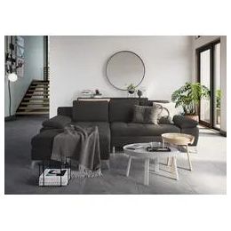Sit & More Ecksofa SIT & MORE "Latigo L-Form", grau (fango), B:270cm T:163cm, Sofas, Ecksofa, mit Recamiere, wahlweise mit Bettfunktion und Bettkasten