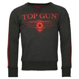 Sweater Top Gun "Streak TG20191013", Herren, Gr. 56XXL, grau (anthrazit), Obermaterial: 100% Baumwolle, Sweatshirts Sweater