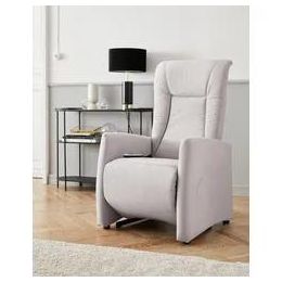 Sit & More TV-Sessel SIT & MORE "Melissa", silber, B:71cm, 98% Polyester 2% Polyamid, Sessel, wahlweise elektrisch oder manuell verstellbar, optional Aufstehhilfe