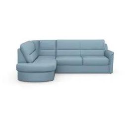 Sit & More Ecksofa SIT & MORE "Panini L-Form", blau (hellblau), B:243cm H:87cm T:175cm, Sofas, Ecksofa, wahlweise mit Bettfunktion und Bettkasten