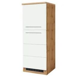 K&uuml;hlumbauschrank KOCHSTATION "KS-Wien", wei&szlig; (wei&szlig;, wotaneiche), B:60cm H:165cm T:60cm, Holzwerkstoff, Schr&auml;nke, 60 cm breit, f&uuml;r Einbauk&uuml;hlschrank
