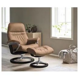 stressless "Sunrise" Relaxsessel mit Hocker, mit Signature Base, Gr&ouml;&szlig;e S, Gestell Schwarz