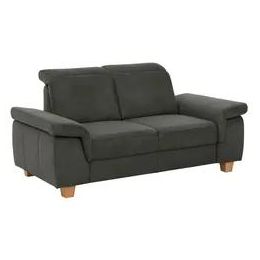 2-Sitzer Home Affaire "Dalia", grau (anthrazit), B:173cm T:96cm, Luxus-Microfaser Florence (100% Polyester);Luxus-Microfaser weich (90% Polyester, 10% Polyamid);Webstoff (100% Polyester), Sofas, mit Federkernpolsterung, wahlweise auch mit Kopftteilverstellung