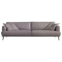 2,5-Sitzer Egoitaliano "Sophia, Designsofa mit extrakomfortablem Sitzkomfort, Breite 214cm", beige (safari), B:214cm H:77cm T:96cm, Leder BULL (Echtes Rindsleder). Geschliffenes, pigmentiertes und behandeltes Rindsleder mit einer Dicke von 1, 3-1, 5 mm. Es handelt sich um ein weiches, gesch&uuml;tztes Leder. Eine leichte Deckschicht sch&uuml;tzt sie vor Flecken, ohne ihre urspr&uuml;nglichen Eigenschaften zu ver