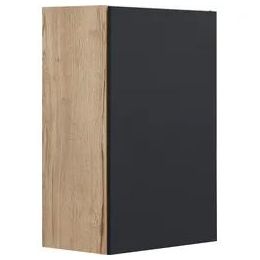 H&auml;ngeschrank Optifit "Roth", schwarz (anthrazit, wildeichefarben), B:60cm H:89,6cm T:34,6cm, Schr&auml;nke, H&auml;ngeschrank, Breite 60 cm