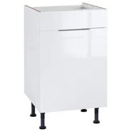 Sp&uuml;lenschrank Optifit "Tara", wei&szlig; (wei&szlig; glanz), B:50cm H:87cm T:58,4cm, Schr&auml;nke, Sp&uuml;lenschrank, Breite 50 cm
